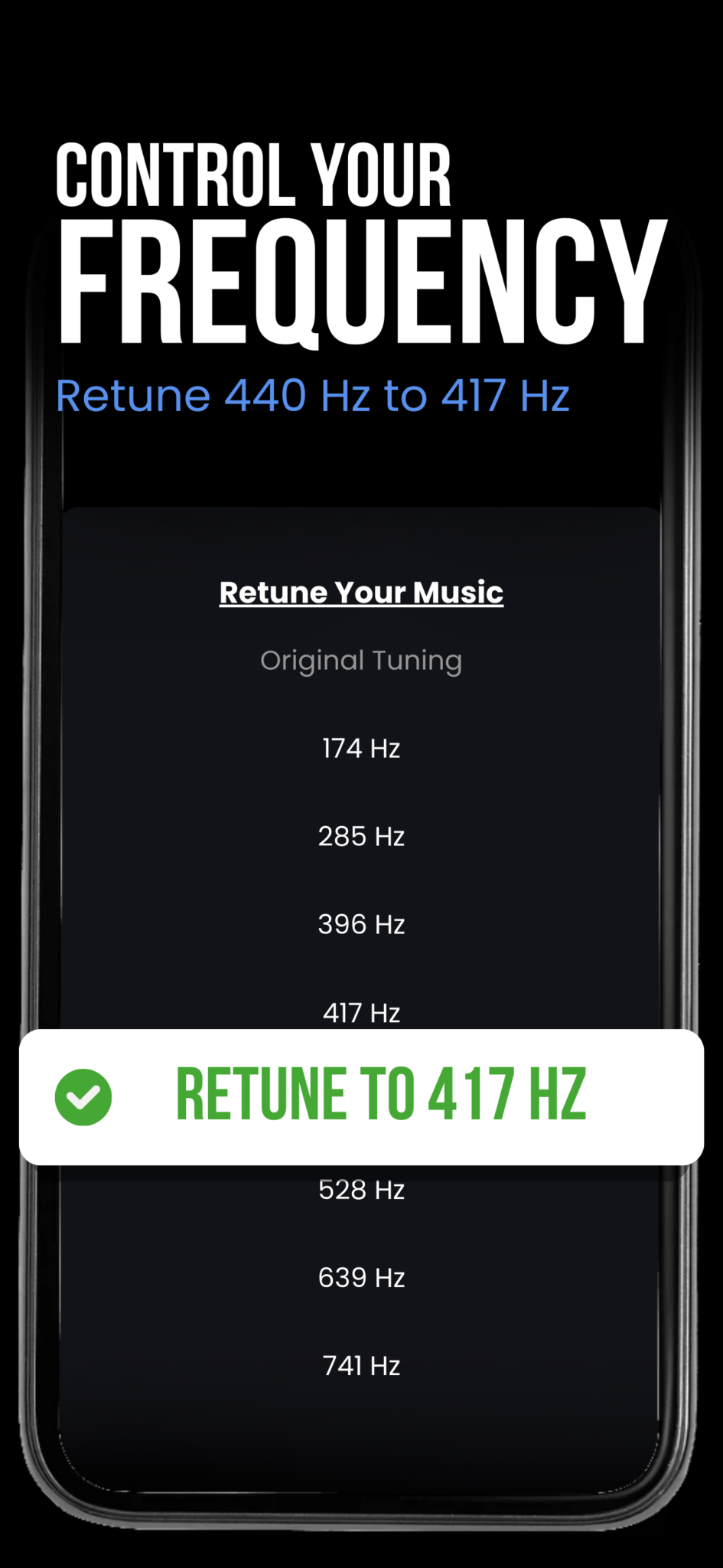 417 Player Plus – Convert 440 Hz to 417 Hz